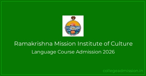 Ramakrishna Mission Institute of Culture: Language Course Admission ...