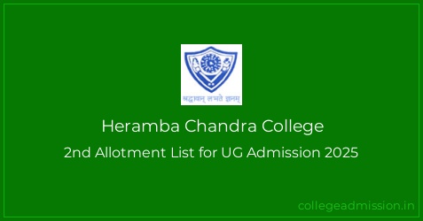 Heramba Chandra College: 2nd Allotment List for UG Admission 2025 ...