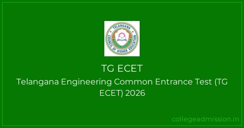 TG ECET 2026: Telangana Engineering Common Entrance Test (TG ECET) 2026 ...
