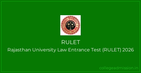 RULET 2026: Rajasthan University Law Entrance Test (RULET) 2026 ...