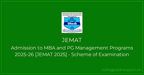 MAKAUT JEMAT 2025: Admission to MBA and PG Management Programs 2025-26 ...