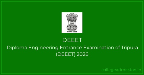 DEEET 2026: Diploma Engineering Entrance Examination of Tripura (DEEET ...