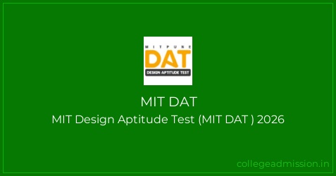 MIT DAT 2026: MIT Design Aptitude Test (MIT DAT ) 2026 | College Admission