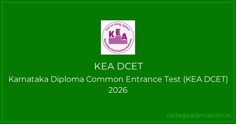 KEA DCET 2026: Karnataka Diploma Common Entrance Test (KEA DCET) 2026 ...