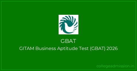 GBAT 2026: GITAM Business Aptitude Test (GBAT) 2026 | College Admission