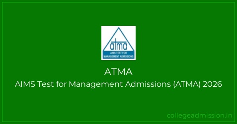 ATMA 2026: AIMS Test for Management Admissions (ATMA) 2026 | College ...