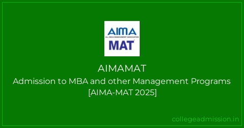 AIMA MAT 2025: Admission to MBA and other Management Programs [AIMA-MAT ...