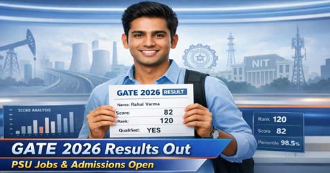 GATE 2026 Result Out: PSU Recruitment List, Score Use, Stipend ...