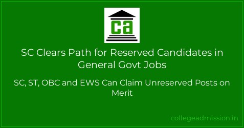 Supreme Court clears path for SC, ST, OBC, and EWS candidates to claim ...