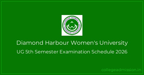 Diamond Harbour Women's University: UG 5th Semester Examination ...