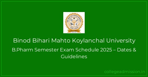 Binod Bihari Mahto Koylanchal University: B.Pharm Semester Exam ...